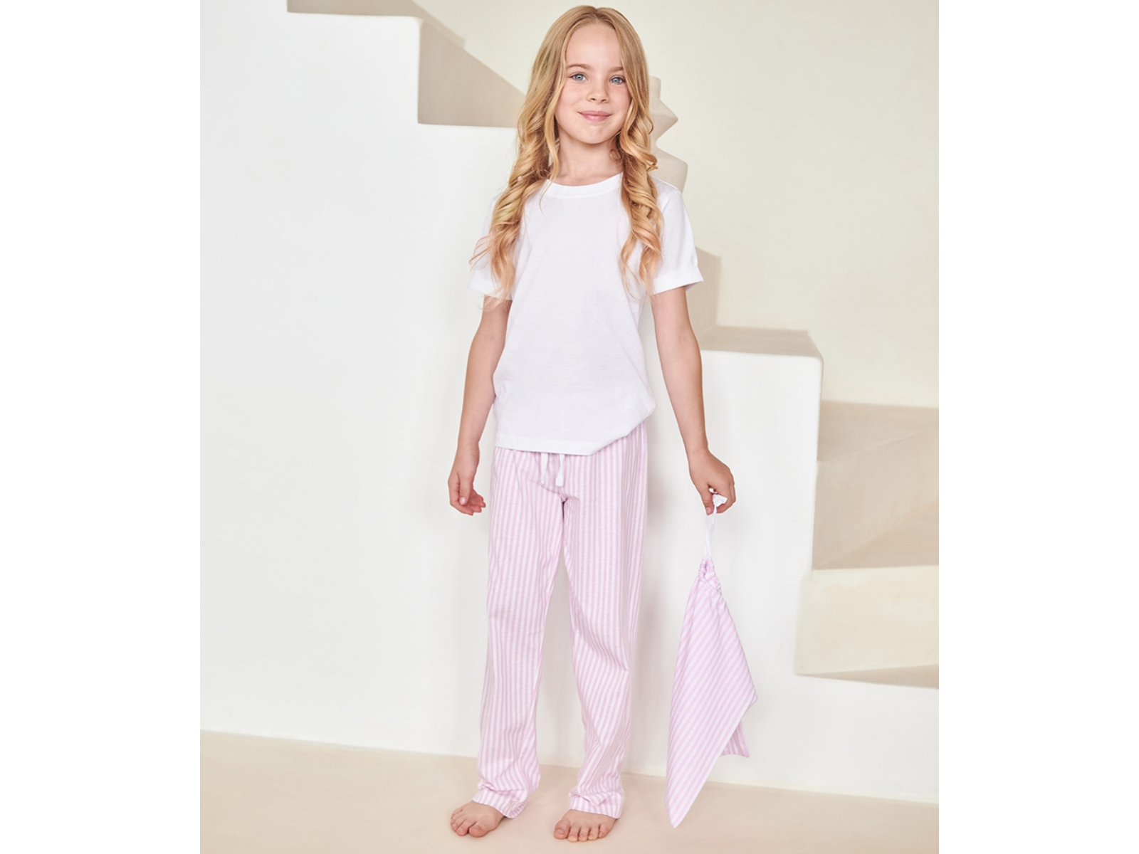 Adults Pink & White Pyjamas – Barton Craft Blanks Ltd